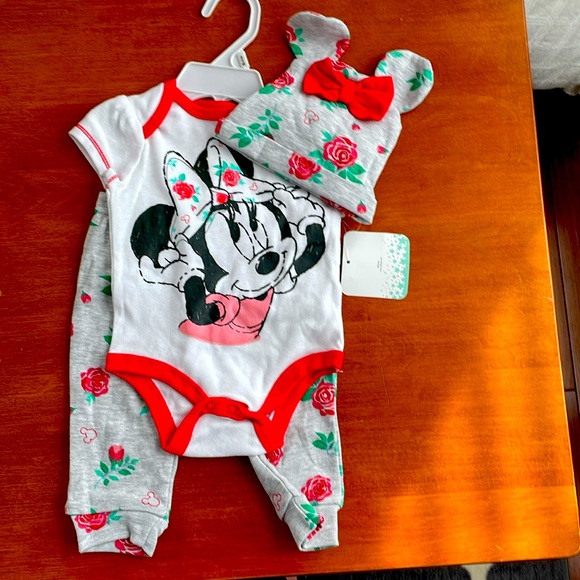 Disney | Matching Sets | Goegwous Disney Minnie Mouse Infant 3 Piece ...